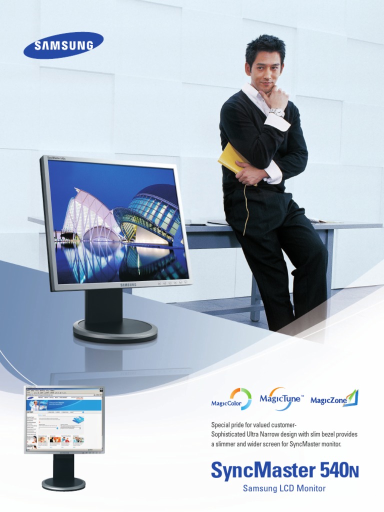 Samsung SyncMaster 540N Specs | PDF | Computer Monitor | Display Technology