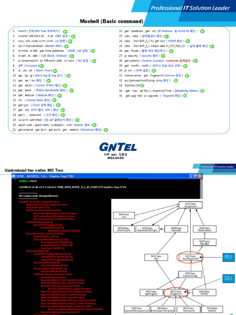 Moshell (Basic Command) - v1.0 | PDF | Computer Data | Computing
