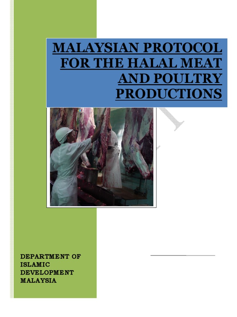 Malaysian Halal Meat Production Protocol | PDF | Animal Slaughter ...