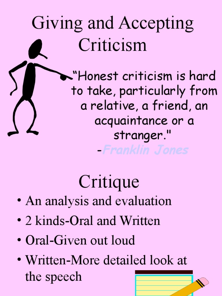 Giving and Accepting Criticism | PDF