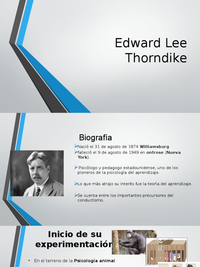 Edward Thorndike | PDF