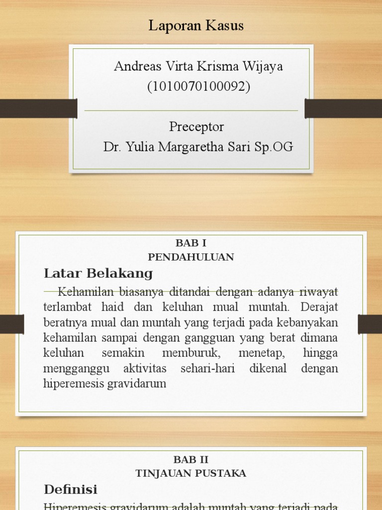 Hiperemesis Gravidarum Grade I pada Ibu | PDF | Kesehatan Holistik ...