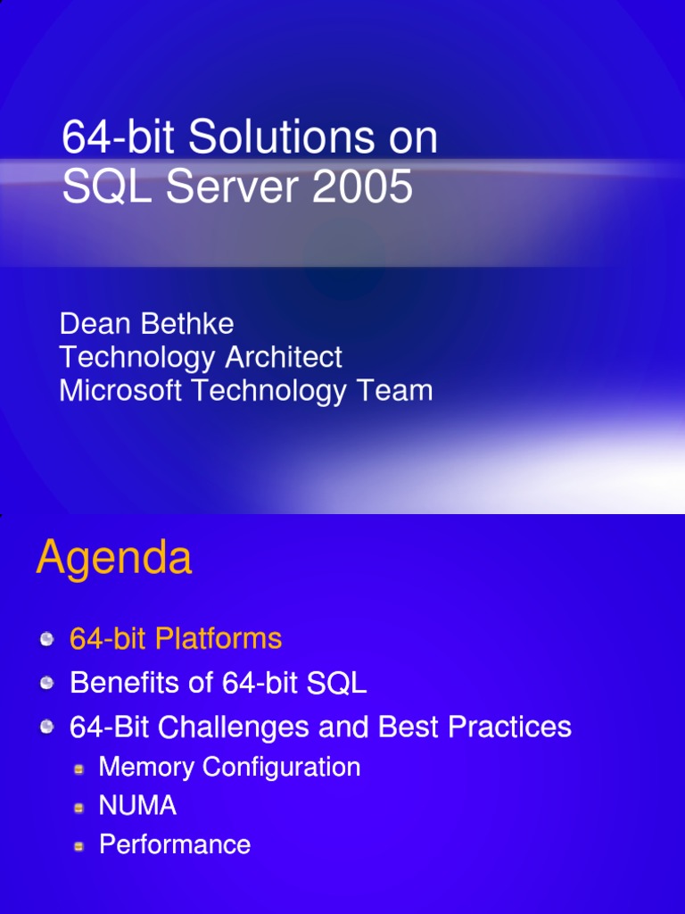 November 2006 64-Bit SQL Server | PDF | 64 Bit Computing | Microsoft ...