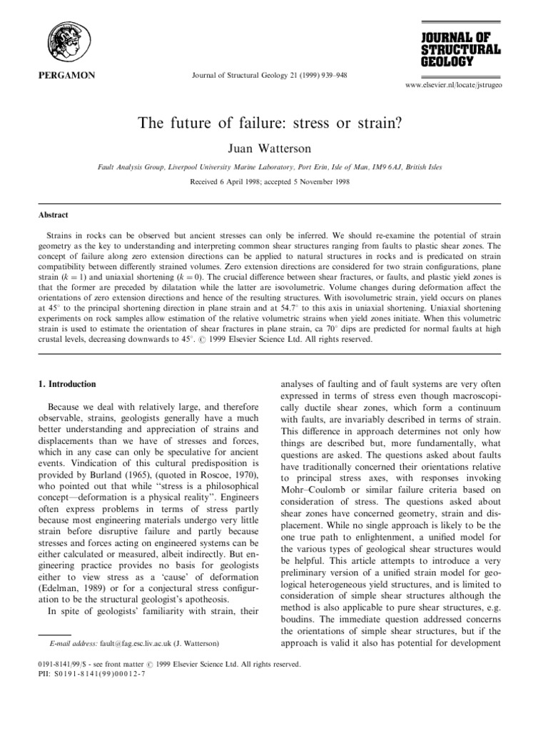 Zero Extension-1 | PDF | Deformation (Mechanics) | Fault (Geology)