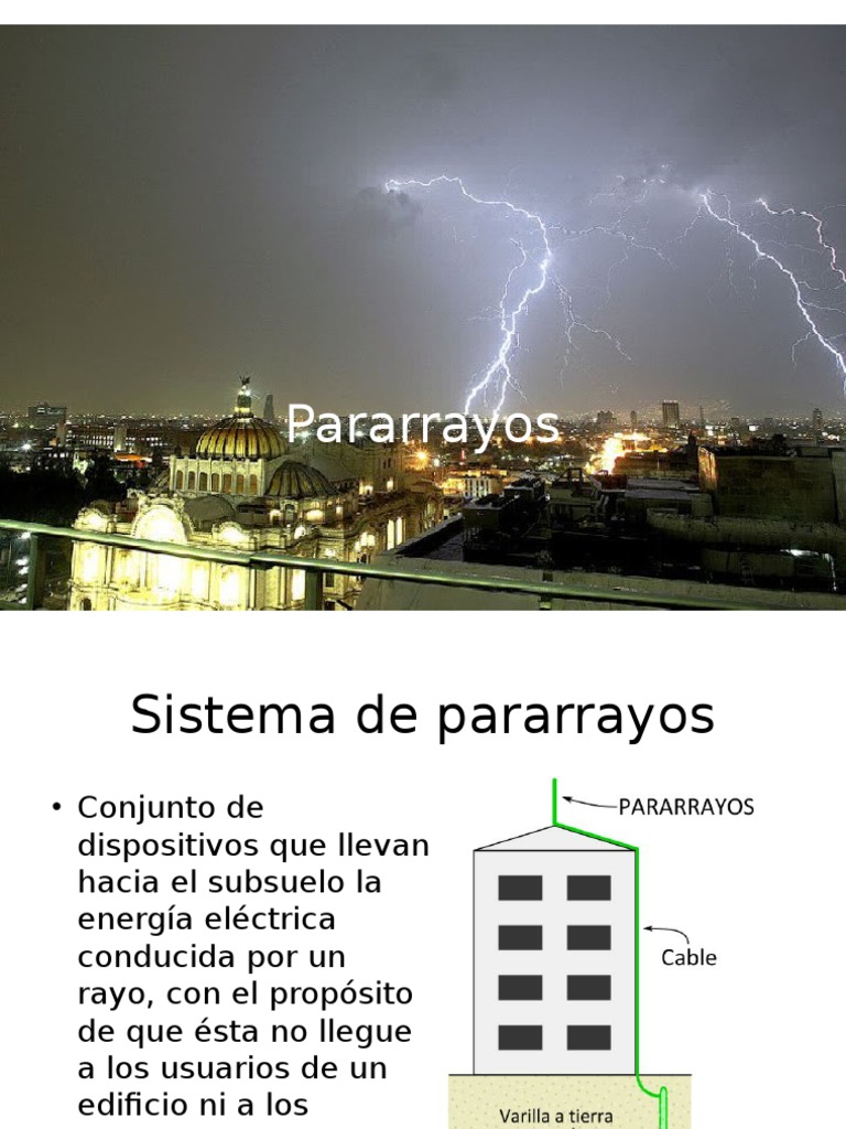 Pararrayos 1 | PDF | Relámpago | Electrostática