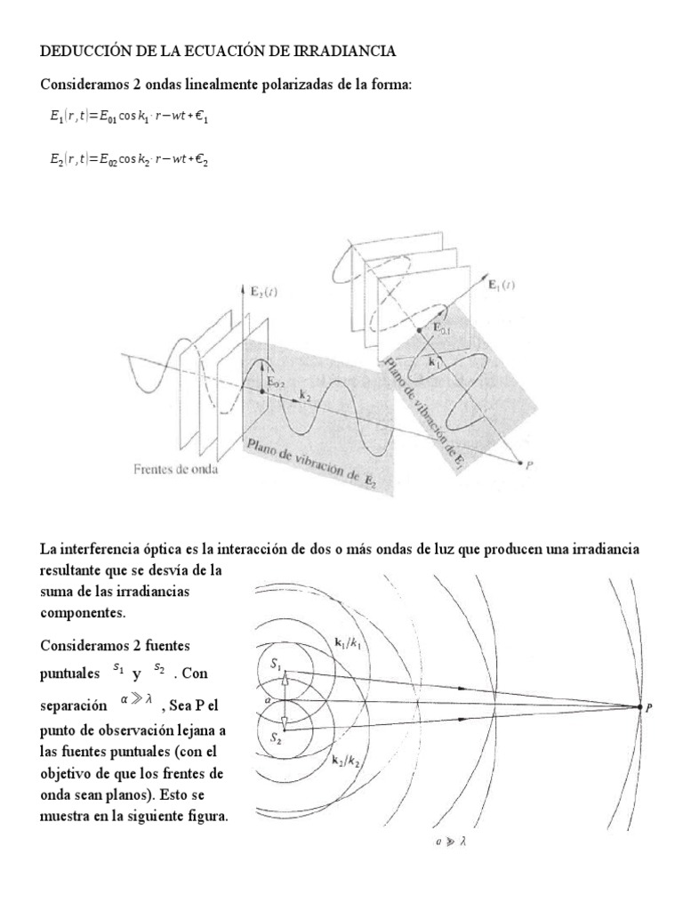 Deducción de La Ecuación de Irradiancia | PDF Deducción de La Ecuación de Irradiancia | PDF
