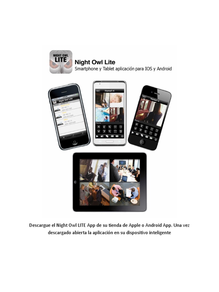 Night Owl Lite Manual Information (Spanish) | PDF