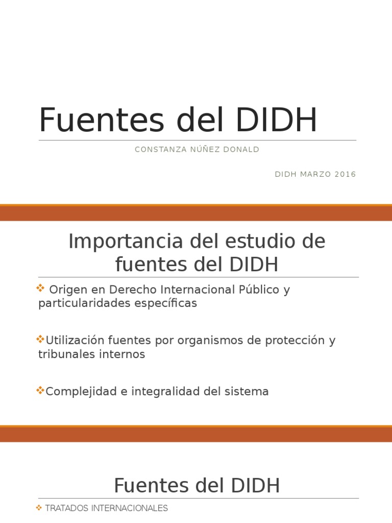 Clase 7 Fuentes DIDH | Ley internacional | Tratado