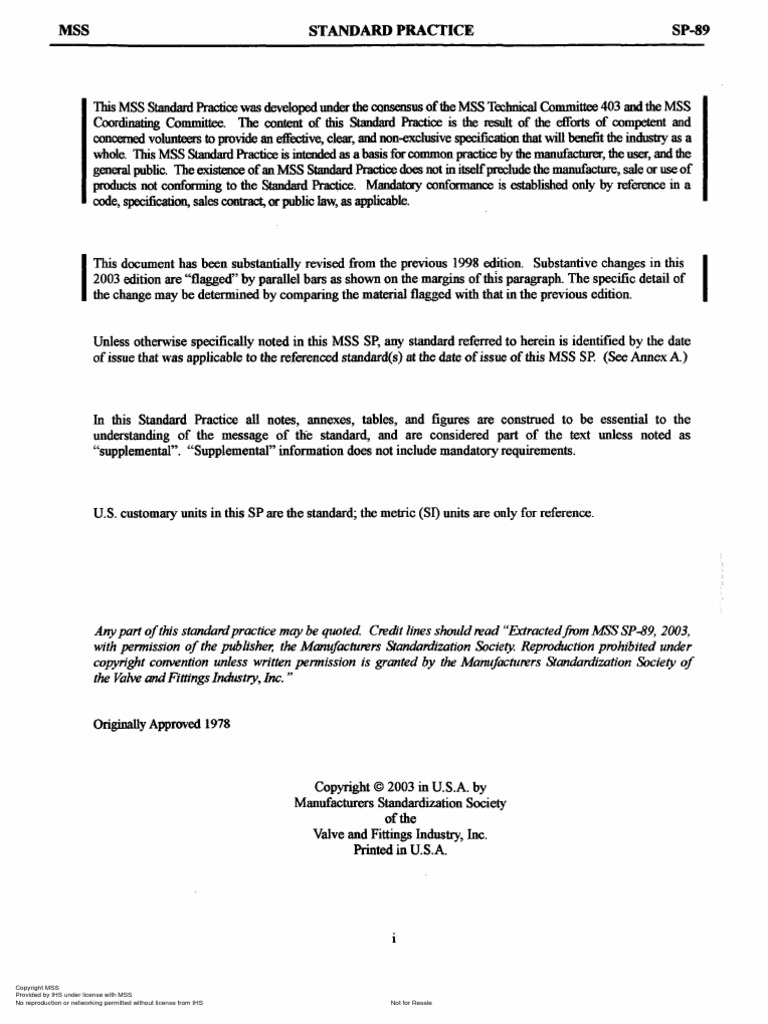 MSS 89 PDF | PDF | Valve | Pipe (Fluid Conveyance)