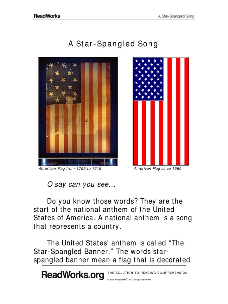 720 A Star-Spangled Song 0 PDF | PDF | The Star Spangled Banner ...
