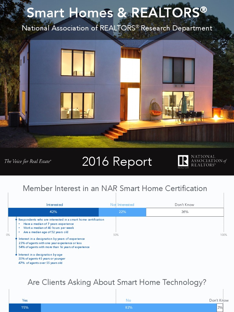 Smart Homes and REALTORS® | PDF | National Association Of Realtors ...
