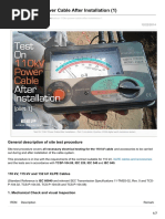 General Sheath Test Procedure HV Cable | PDF | Direct Current | Switch