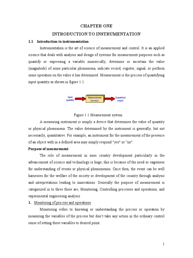 Introduction To Instrumentation