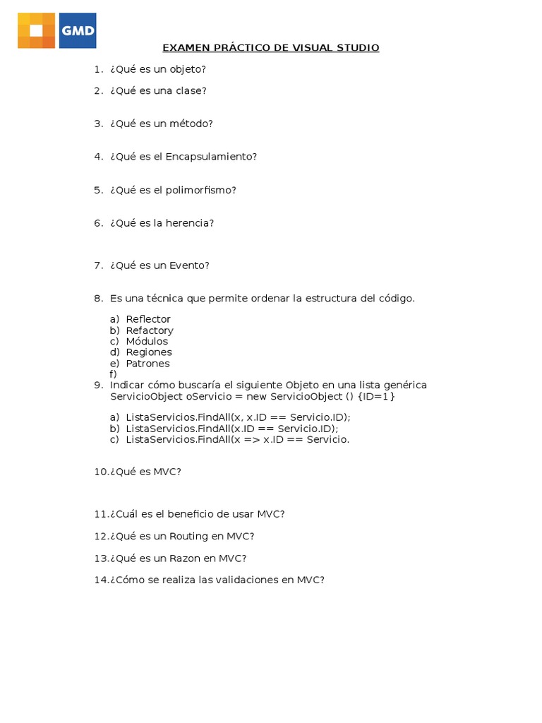 Examen VB Net | PDF Examen VB Net | PDF