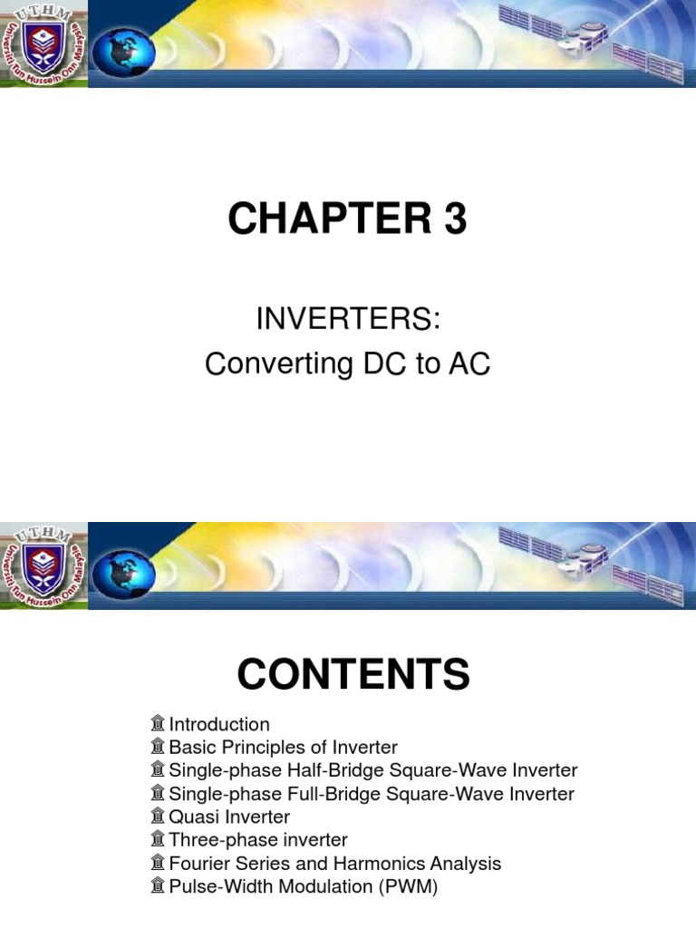 Chapter 3 - Single Phase Inverter | PDF | Power Inverter | Power ...