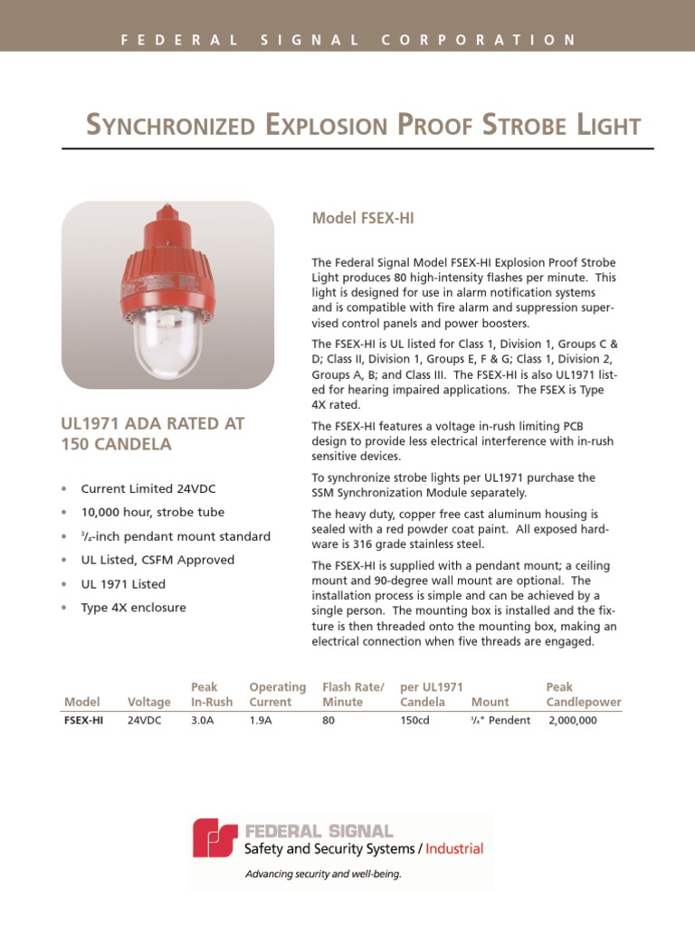 Explosion-Proof Strobe Light Guide | PDF | Technology & Engineering