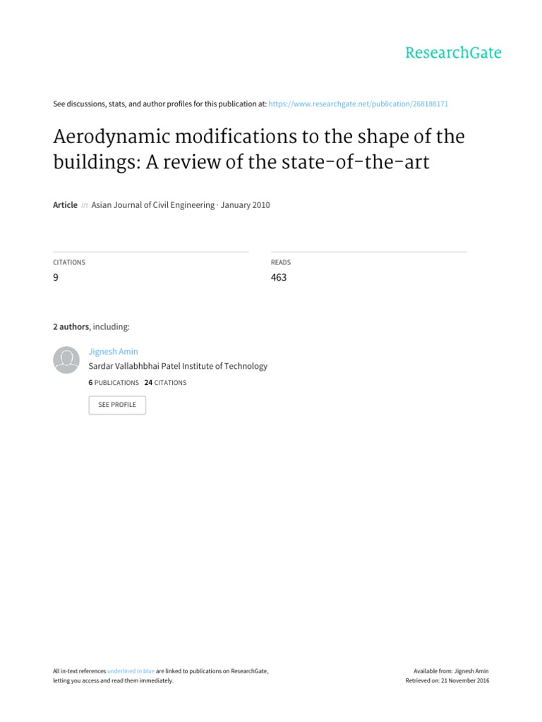 Aerodynamic Modifications To The Shape | PDF | Wind Tunnel | Force