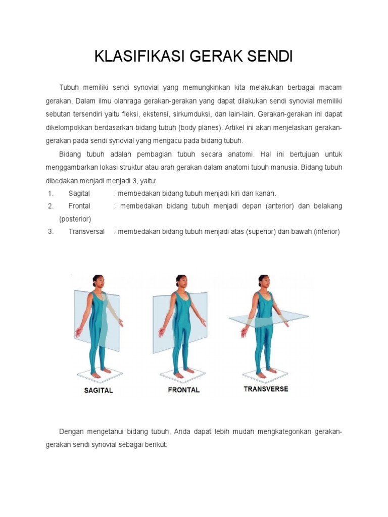 Klasifikasi Gerak Sendi | PDF