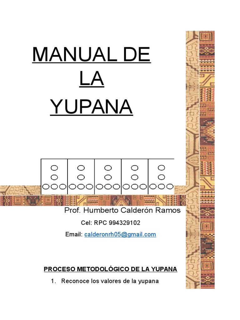 Proceso Metodológico de La Yupana | PDF | Sustracción | Objetos matemáticos