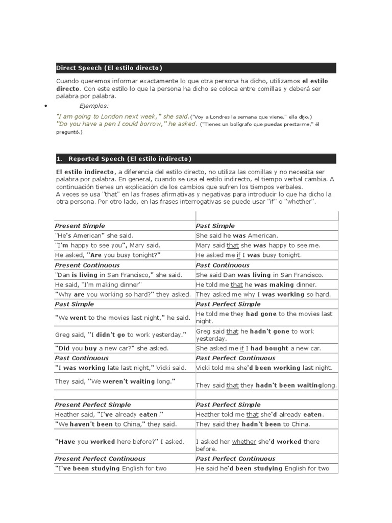 Reporter Speech | PDF | Verb | Linguistic Typology