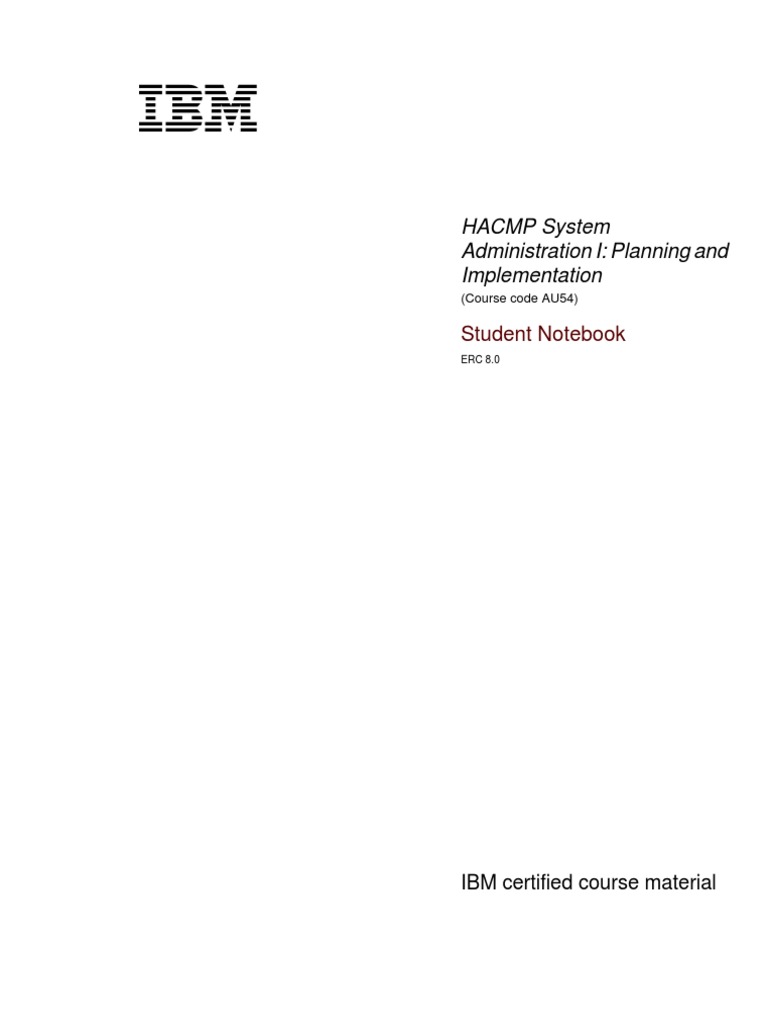 HACMP Student Guide | PDF | Network Topology | Computer Data