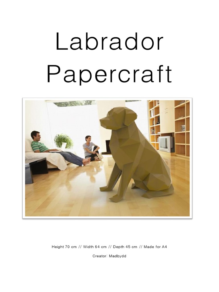 Labrador Papercraft