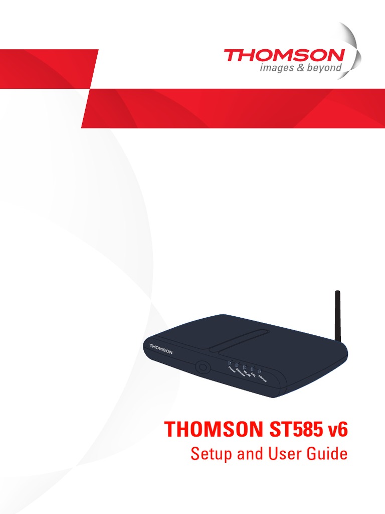Thomson St585 V6: Setup and User Guide | PDF | Wireless Lan | Wireless ...