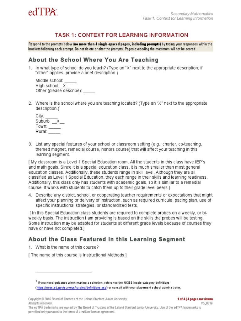 Context For Learning PDF | PDF | Individualized Education Program ...