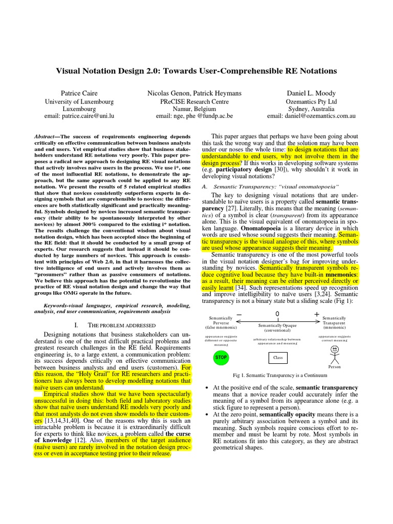 Visual Notation Design 2.0: Towards User-Comprehensible RE Notations ...