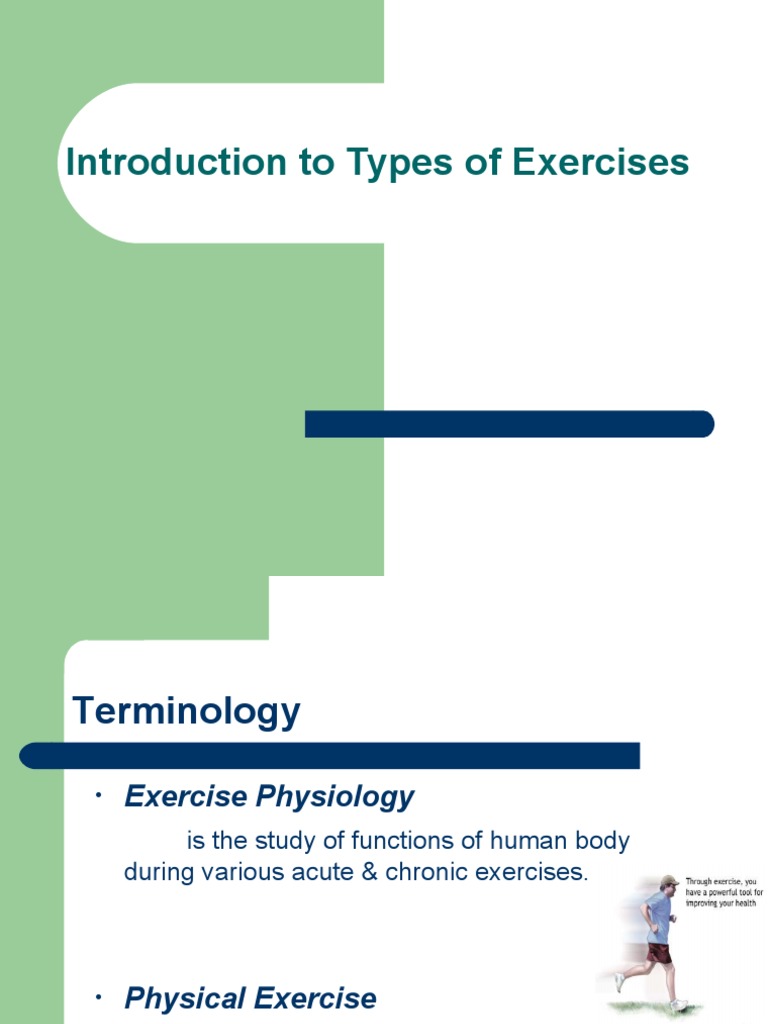 Types of Exercises | PDF | Strength Training | Flexibility (Anatomy)