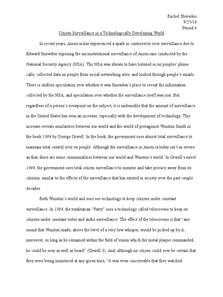 1984 Comparative Analysis | PDF