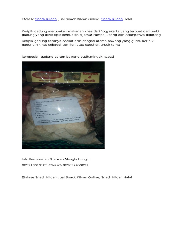 Etalase Snack Kiloan, Jual Snack Kiloan Online, Snack Kiloan Halal | PDF