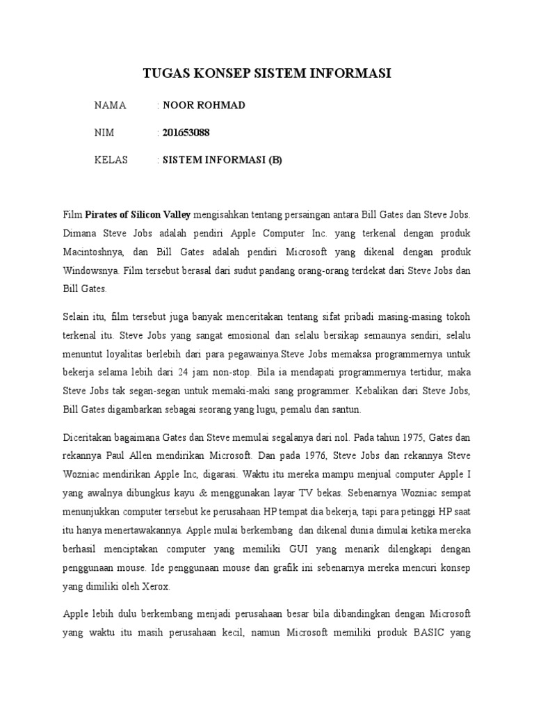 Film Pirates of Silicon Valley | PDF