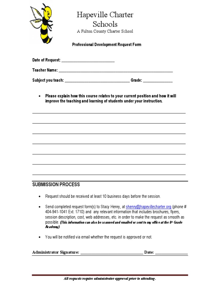 Professional Dev Request Form | PDF