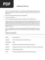 Bodheeprep - Com - Tones RC Passages Cat Exam | PDF | Reading ...