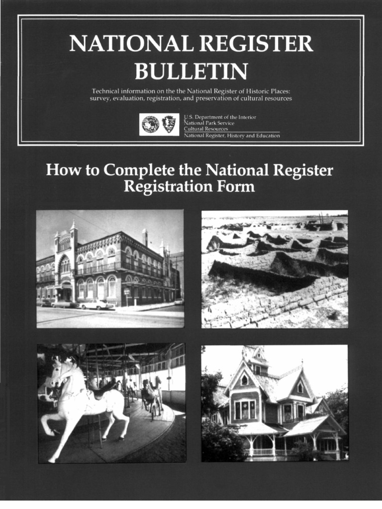 National Register Bulletin 16a: How To Complete The NR Form | PDF ...