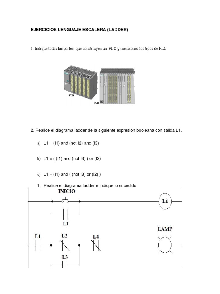 Ejercicios Lenguaje Escalera | PDF