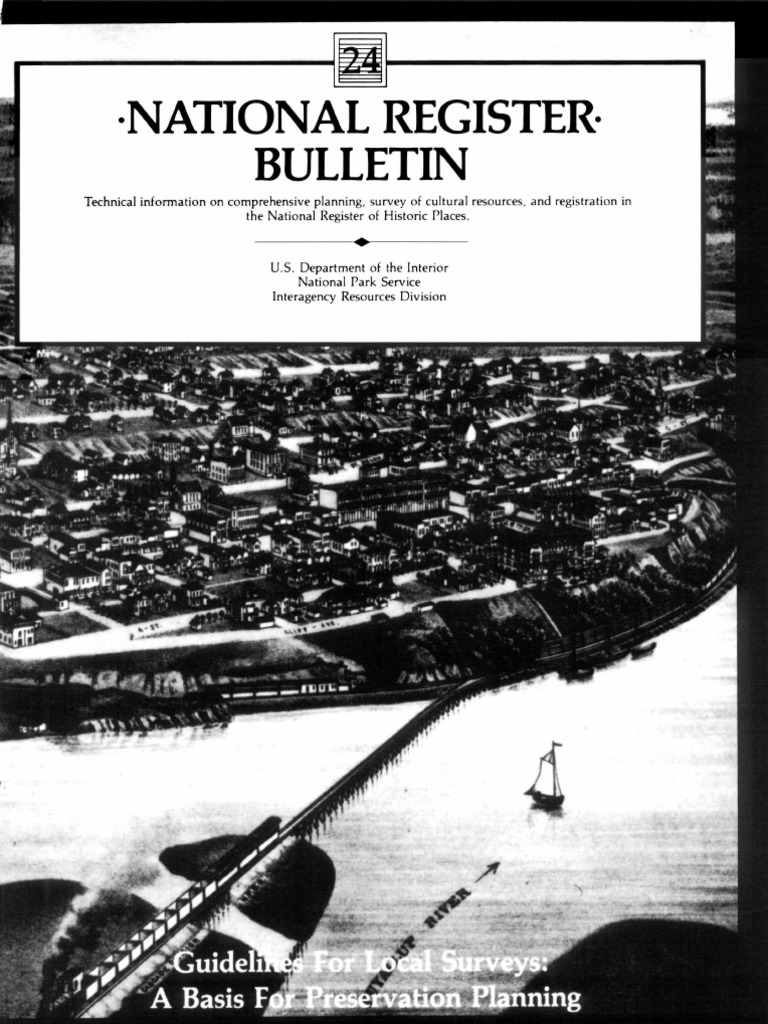 National Register Bulletin 24: Guidelines For Local Surveys | Download ...