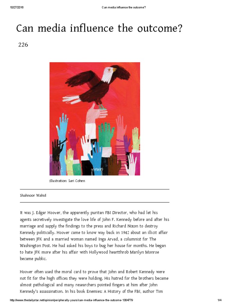 Media's Role in Political Outcomes | PDF | J. Edgar Hoover | John F ...