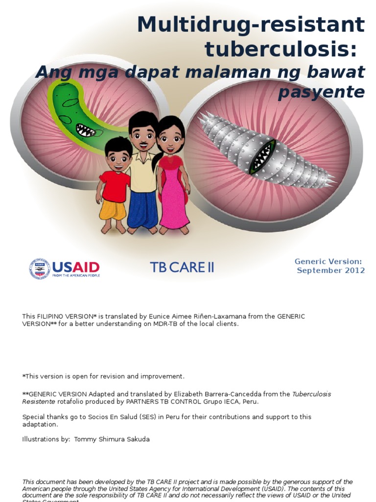 MDR-TB Patient Education Flipchart Filipino | PDF
