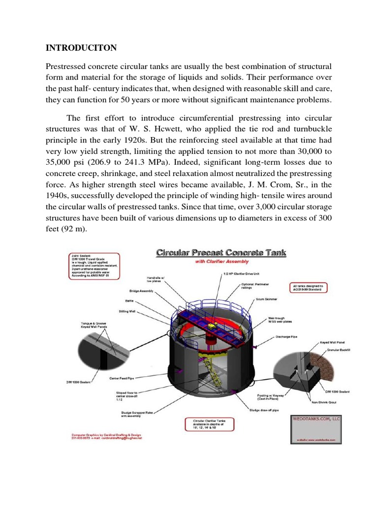 Storage Tanks (Prestressed) | PDF | Prestressed Concrete | Bending