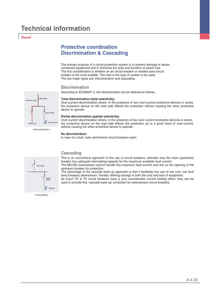 Table Cascading MCCB-MCCB | PDF | Equipment | Manufactured Goods