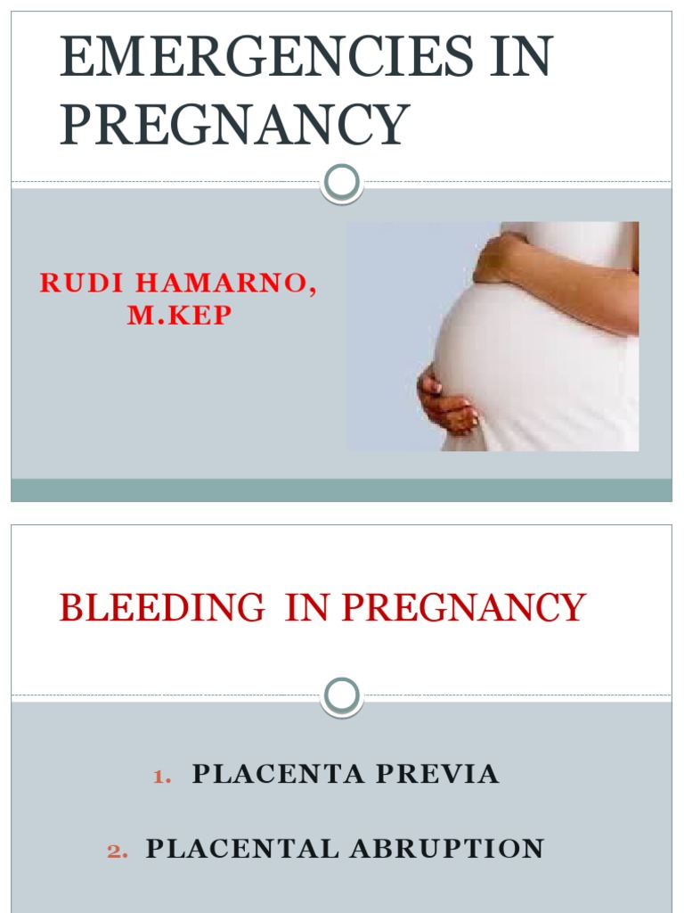 Pregnancy Emergency Guide | PDF
