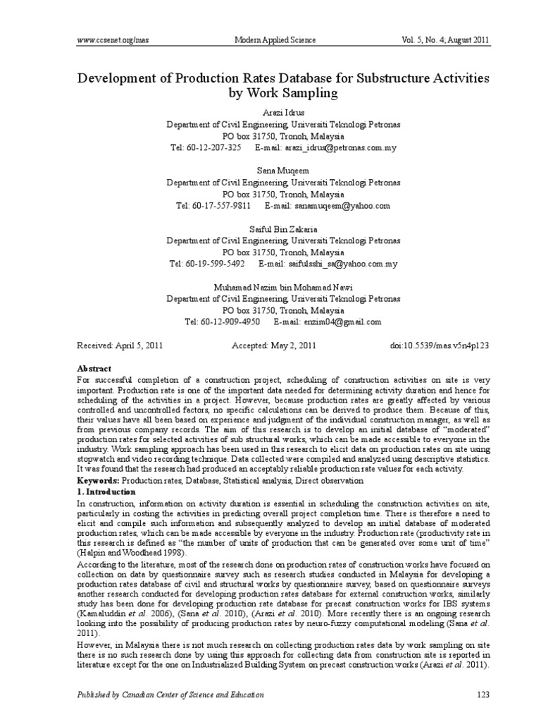 Productivity Rate Analysis | PDF | Analysis Of Variance | Sampling ...