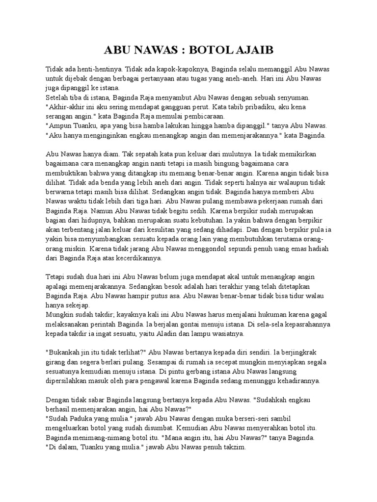 Contoh Hikayat | PDF | Klasik