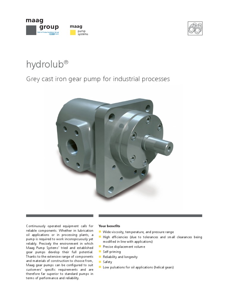 Maag Hydrolub en 201206 | PDF | Pump | Gear