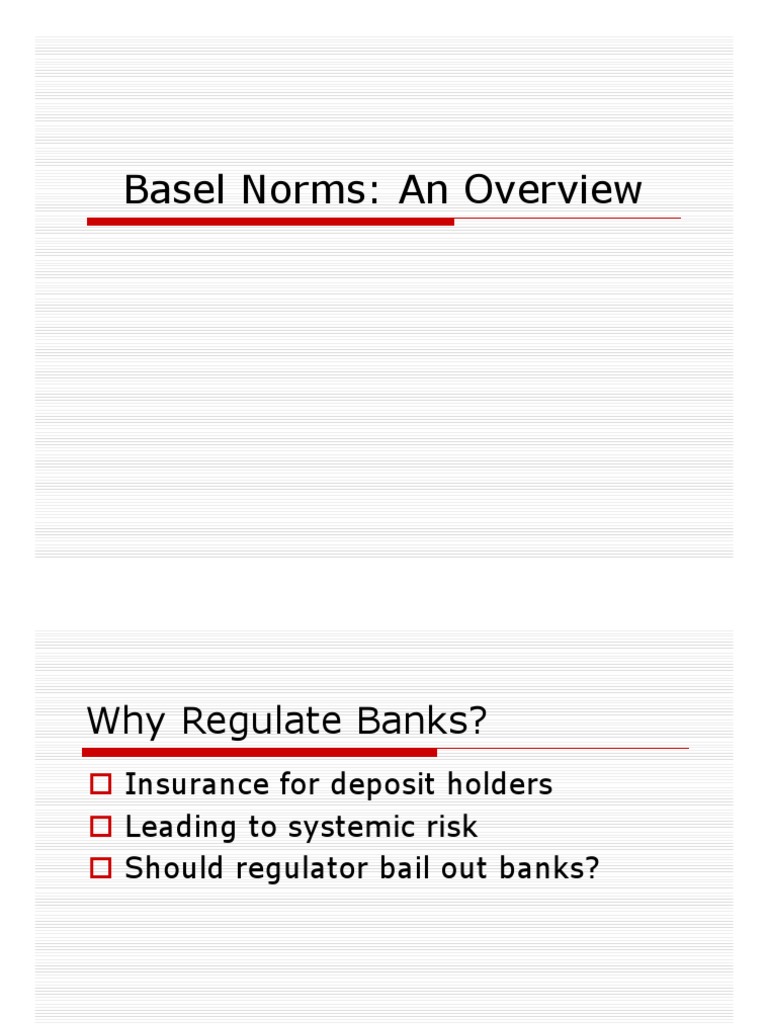 Basel Norm - An Overview | Download Free PDF | Basel Iii | Basel Ii
