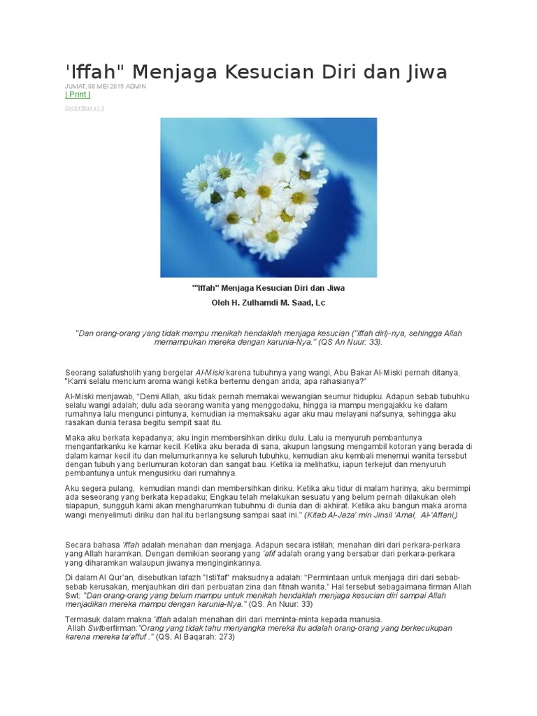 Sifat 'Iffah | PDF | Filsafat | Agama & Spiritualitas