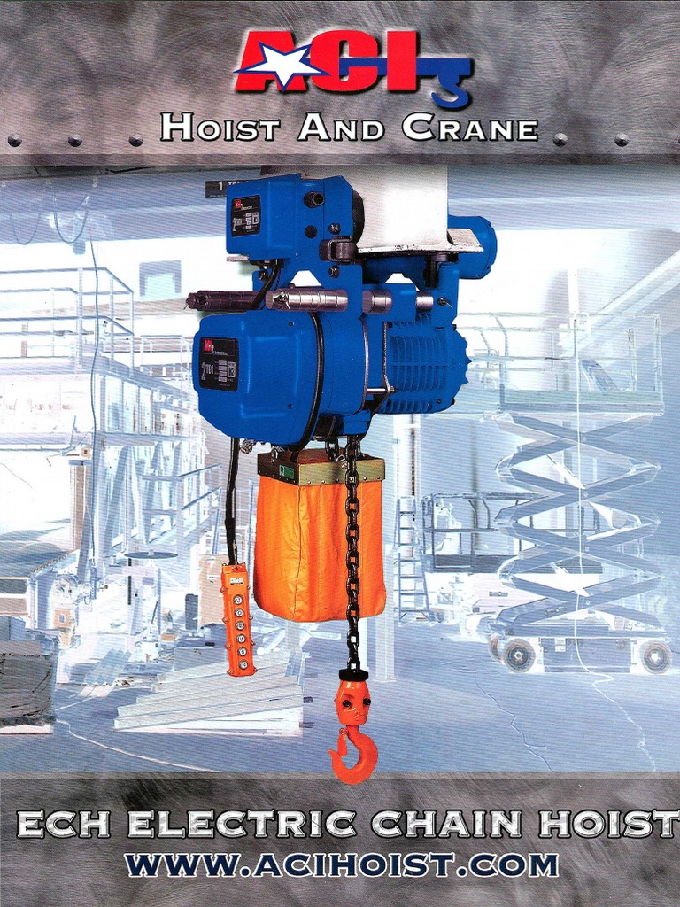 ACI - Electric Chain Hoist - Brochure | PDF