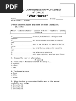 War Horse Questions | PDF | Sports & Recreation
